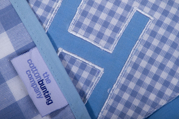 Blue Happy Birthday Bunting | The Cotton Bunting Company