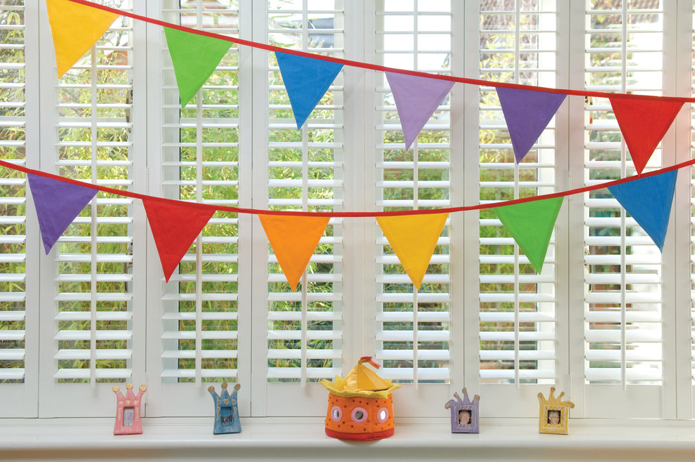 Multi Coloured Party Bunting | Premium Cotton Bright Bunting UK ...